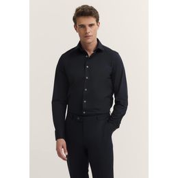 Bugatti Herren Jerseyhemd mit Kentkragen