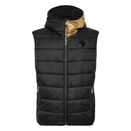 Plein Sport Vest Hoodie Laminated Scratch
