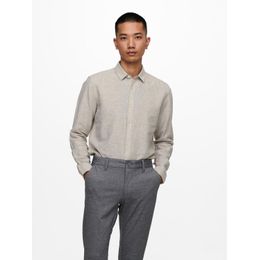 Only & Sons Caiden Langarmhemd - Chinchilla