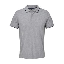 SOLS - "Palermo" Poloshirt f&uuml;r Herren/Damen Unisex (Grau meliert/Dunkelblau)