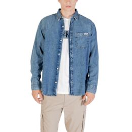 Calvin Klein Jeans Denim Hemd mit Knopfleiste