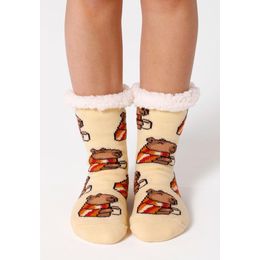 "Autumn Capybara" Sherpa-Socken
