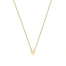 Luxenter Halskette mit 18-kar&auml;tiger Gelbgold-Finish &ndash; Alphabet