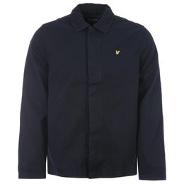 Lyle & Scott Lyle & Scott Washed Drill Marineblaues &Uuml;berhemd Jacke
