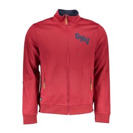 Gianmarco Venturi Rotes Polyester Herren Sweatshirt