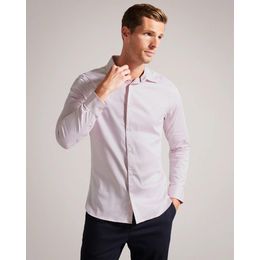 Ted Baker Faenza Herren Pink Geometrisches Hemd