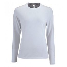 SOLS Damen T-Shirt Imperial, lang&auml;rmlig (Wei&szlig;)