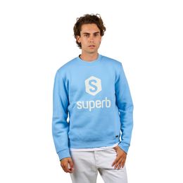 Super B Hexawhite 6020 lang&auml;rmliges Herren-Sweatshirt mit Rundhalsausschnitt