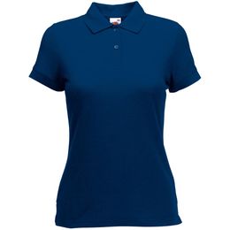 Fruit of the Loom Womens Lady-Fit 65/35 Kurzarm-Poloshirt (Navy)