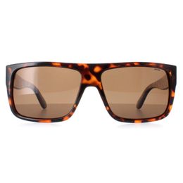 INVU Rectangle Herren Demi Tortoise Braun Braun Polarisiert B2130