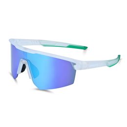 Lunettes de soleil polaris&eacute;es Breed Nyxon - Blanc/Vert