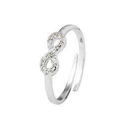 DIADEMA - Ring Infini - Wei&szlig; - Black Night Kollektion
