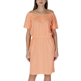 B.Young Schulterfreies Minikleid mit kurzen &Auml;rmeln