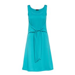 &Auml;rmelloses A-Linien-Kleid mit Bindeg&uuml;rtel