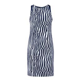 &Auml;rmelloses Kleid mit Zebramuster