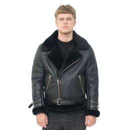 Herren-Bikerjacke aus Schafsleder-Edmonton