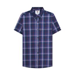 Lambretta - "SS25" Hemd f&uuml;r Herren (Marineblau/Blau/Rot)