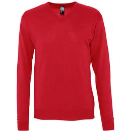 SOLS Herren Galaxy V-Ausschnitt Pullover (Rot)