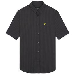 Lyle & Scott Lyle & Scott Brand Gunmetal-Hemd mit Logo auf der Brust