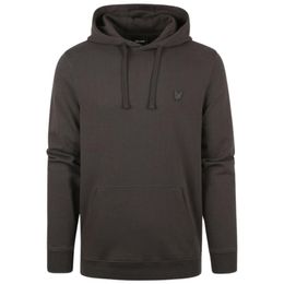 Lyle & Scott Lyle & Scott Tonal Eagle Logo Gunmetal Grey Pullover-Hoodie