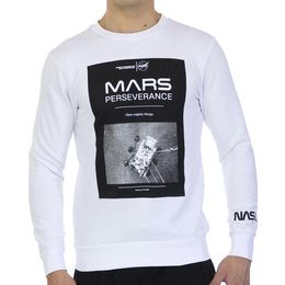 Nasa MARS03S Herren Sweatshirt mit langen &Auml;rmeln und rundem Kragen