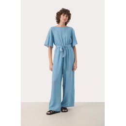 PART TWO Overall Easy fit light blue