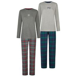 Happy Shorts Damen Pyjama ChristmasSchlafanzug, Pyjama Set, Nachtw&auml;sche
