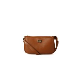 Giulia Monti Schultertasche Goldbraun