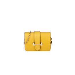 Giulia Monti Schultertasche/H&uuml;fttasche Gelb