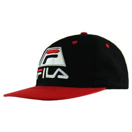 Fila Logo Herren Kappe Schwarz/Rot