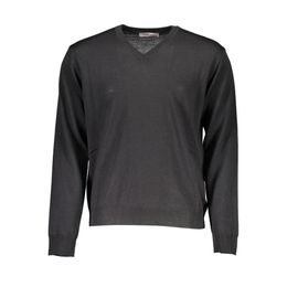 Romeo Gigli Schwarzer Lana Herrenpullover