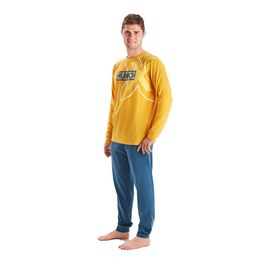 MUNICH MU1 Herren-Winterpyjama mit langen &Auml;rmeln und Rundhalsausschnitt