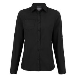 Craghoppers - "Kiwi" Hemd f&uuml;r Damen, Lang&auml;rmlig (Schwarz)