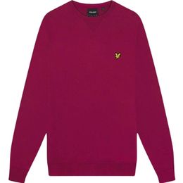 Lyle & Scott Lyle & Scott Brand Logo Rich Burgundy Sweatshirt