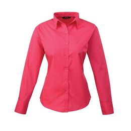 Premier - Bluse f&uuml;r Damen Lang&auml;rmlig (Leuchtend Pink)