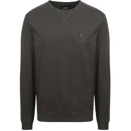 Lyle & Scott Lyle & Scott Tonal Eagle Logo Dunkelgraues Pullover-Sweatshirt