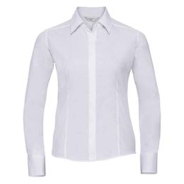 Russel Athletic Russell Collection - Formelles Hemd f&uuml;r Damen Lang&auml;rmlig (Wei&szlig;)