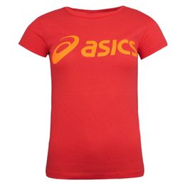 asics Logo Womens Coral T-Shirt