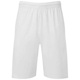 Fruit of the Loom - "Iconic 195" Jersey-Shorts f&uuml;r Herren (Wei&szlig;)
