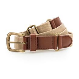 Asquith & Fox Herreng&uuml;rtel aus Kunstleder und Segeltuch (Khaki)