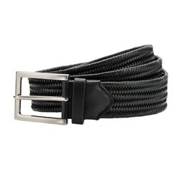 Asquith & Fox Herren Leder Flechtg&uuml;rtel (Schwarz)