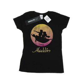 Disney - "Aladdin Flying Sunset" T-Shirt f&uuml;r Damen (Schwarz)