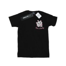 Disney - "Aristocats Marie I'm A Lady Breast Print" T-Shirt f&uuml;r Damen (Schwarz)
