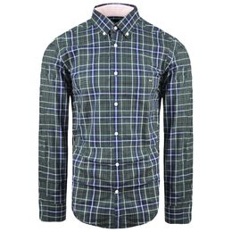 Eden Park Paris Regular Herren-Oxfordhemd, Grau