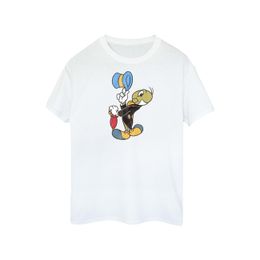 Disney - "Pinocchio Jiminy Cricket" T-Shirt f&uuml;r Damen (Wei&szlig;)