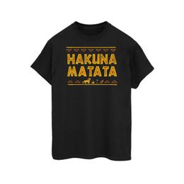 Disney - "The Lion King Hakuna Matata" T-Shirt f&uuml;r Damen (Schwarz)