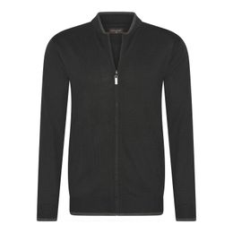 Cappuccino Italia Full Zip Strickjacke f&uuml;r Herren. Die Full Zip Strickjacke besteht zu 100 % aus Baumwolle und Acryl und hat einen klassischen Schnitt.