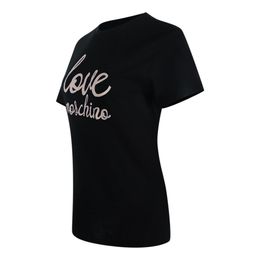 Moschino T-shirt Mit Kr&auml;ftigem Pinkfarbenem Logo - Ein Echter Hingucker!