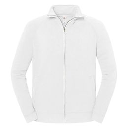 Fruit of the Loom - "Iconic Premium" Sweatjacke f&uuml;r Herren (Wei&szlig;)