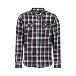 Mountain Warehouse Herren Trace Flannel Langarm-Shirt (Blau)